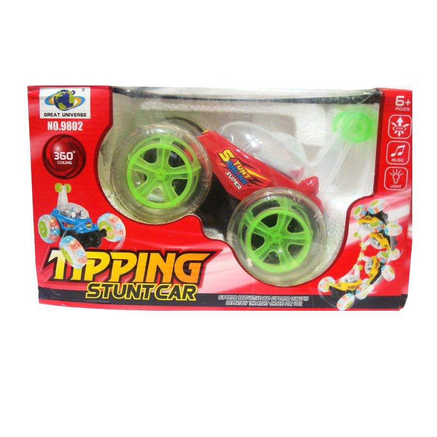ماشین کنترلی دیوانه مدل 9802 Remote Control Tipping Stunt Car_اسباب بازی
